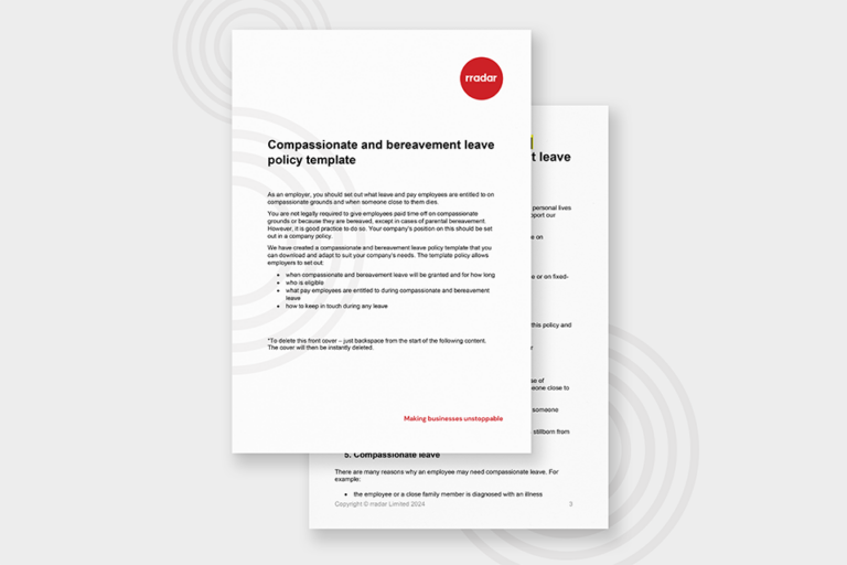Compassionate and bereavement leave policy template - rradar